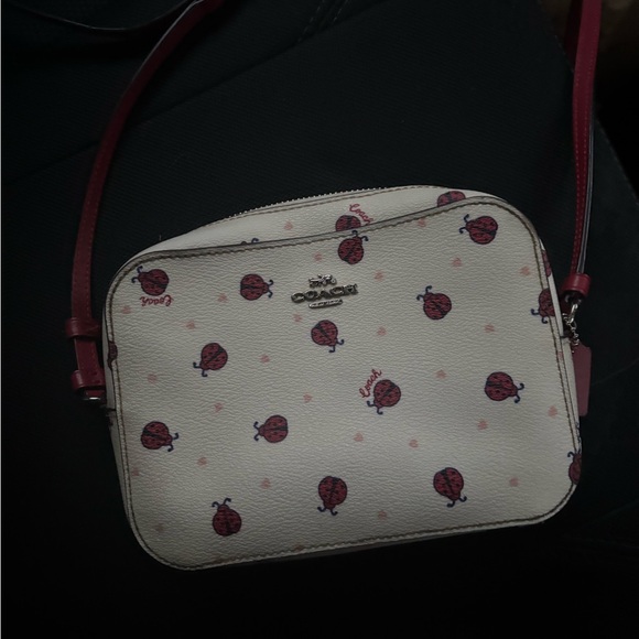 Coach | Bags | Coach Cream And Red Ladybug Crossbody Bag | Poshmark